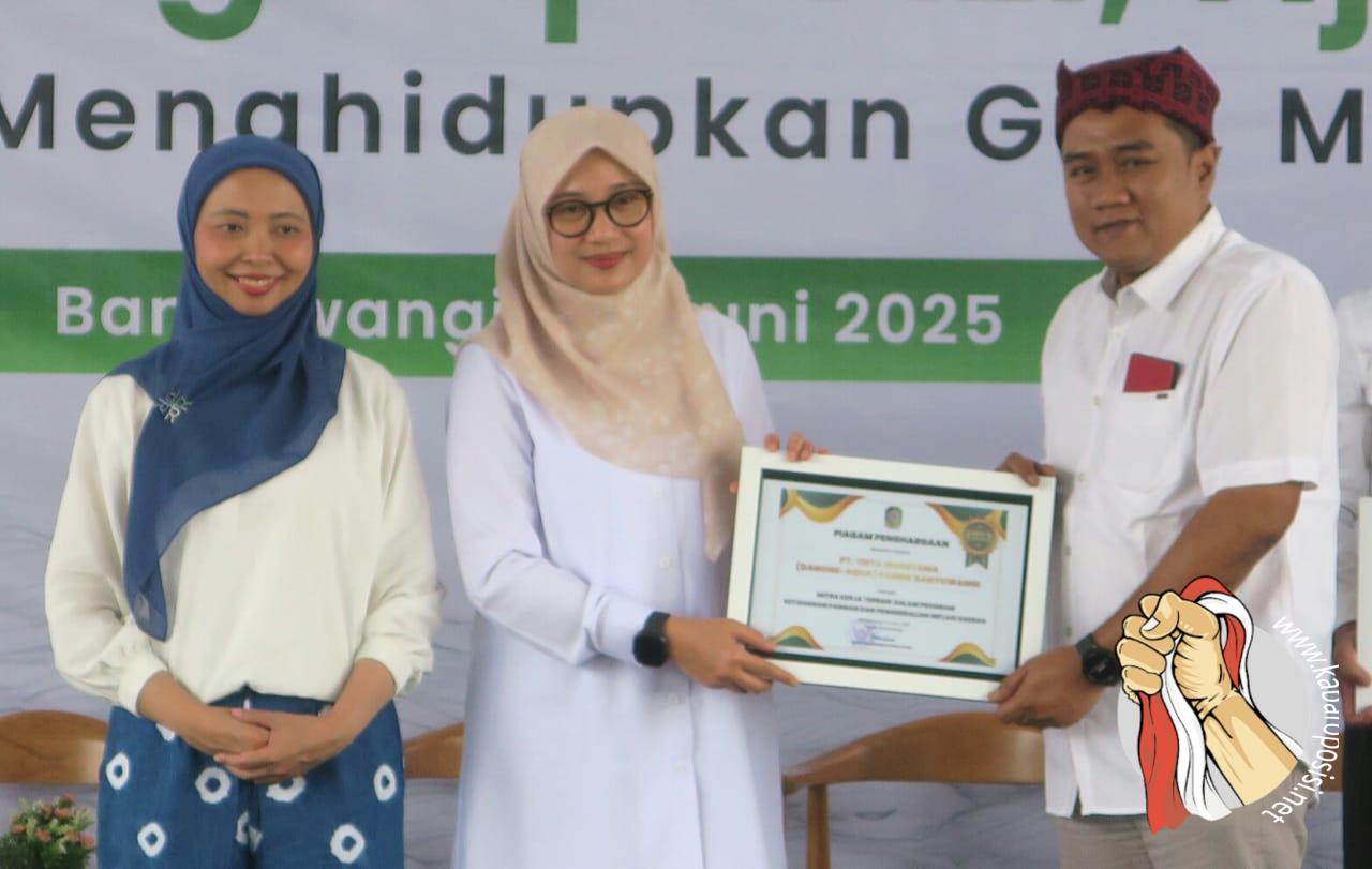 PT. TIRTA INVESTAMA (DANONE AQUA), Pabrik Banyuwangi Dapat Piagam ...